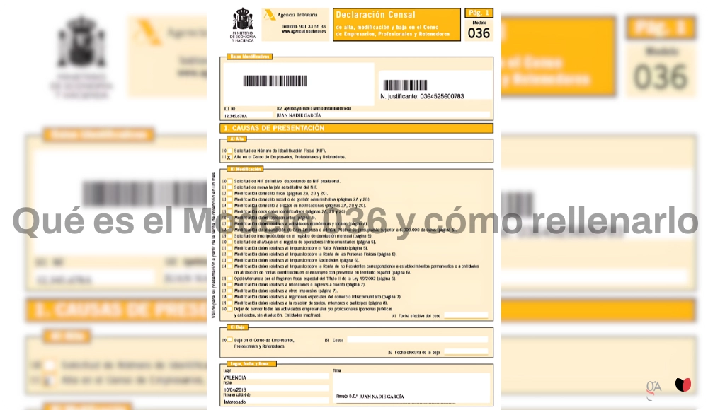Qué Es El Modelo 036: Para Qué Sirve, Cómo Rellenarlo Qué Es El Modelo 036: Para Qué Sirve, Cómo Rellenarlo